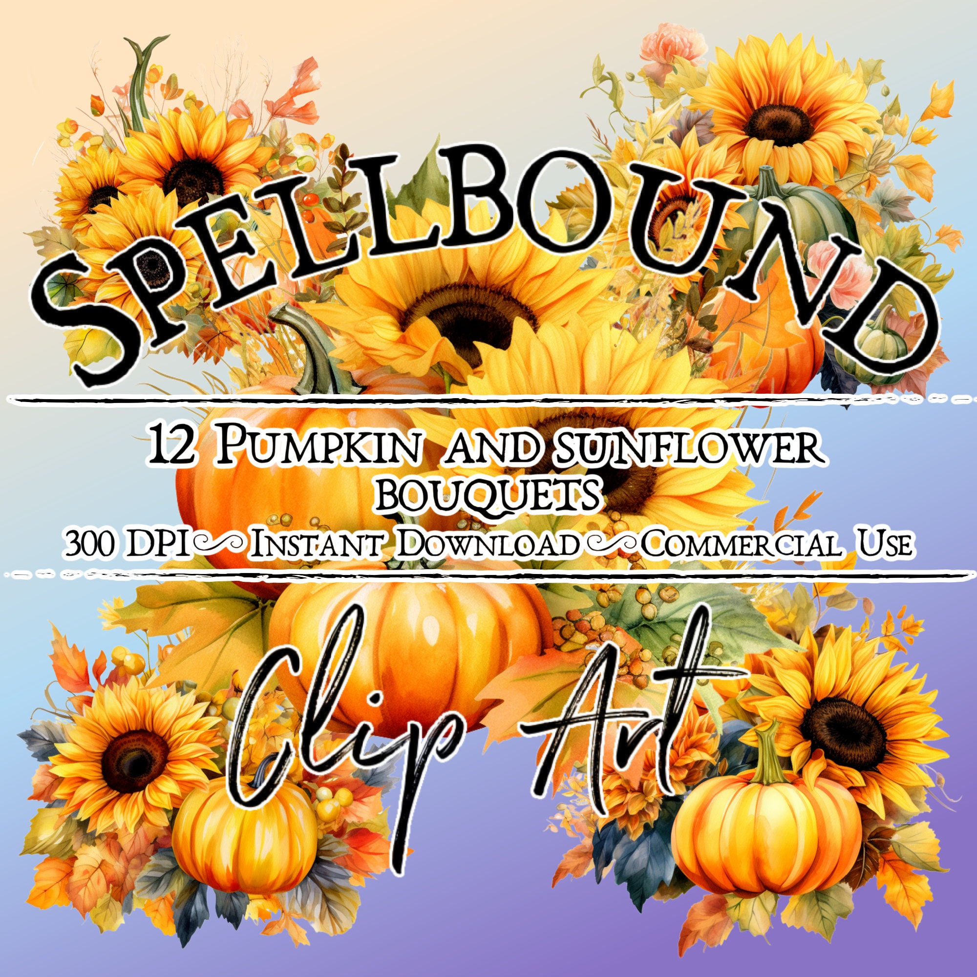 Autumn Digital Clipart Bundle Commercial Use Instant - Etsy