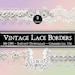 Vintage Lace Borders Digital Clipart, Commercial Use, Instant Download ...