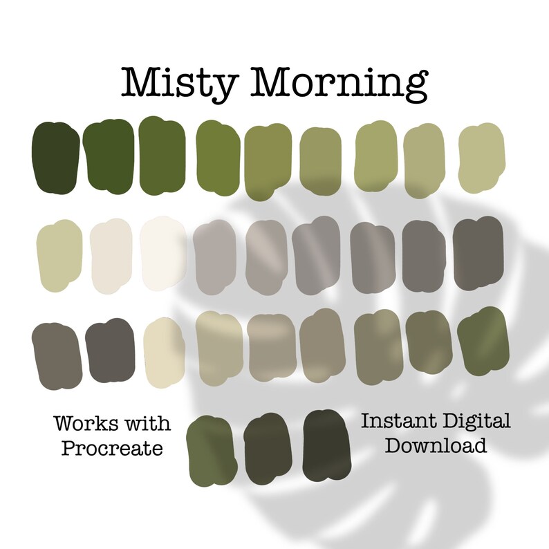 Procreate Color Palette, Color Swatches, iPad Procreate Tools ...