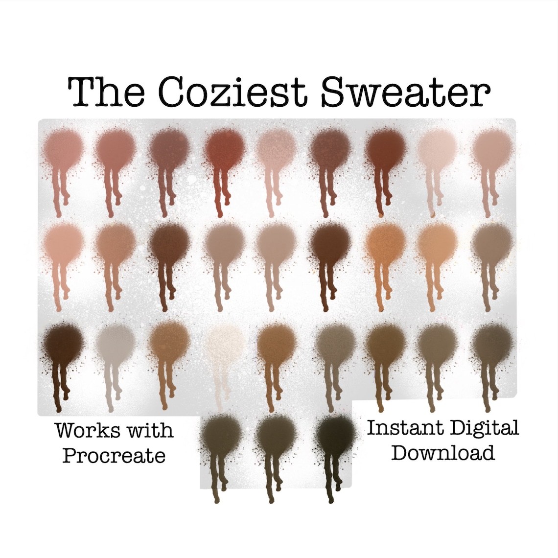 Procreate Color Palette Earth Tones Color Swatches Ipad | Etsy