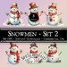 Snowman Digital Clipart, Commercial Use, Instant Download, Christmas ...