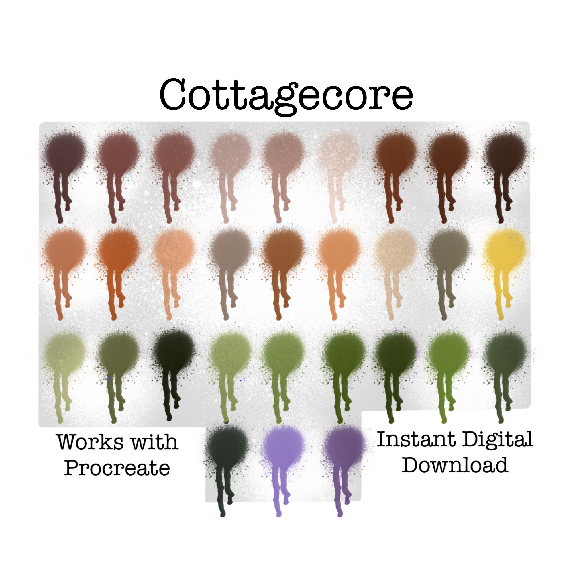 Procreate Color Palette Cottagecore Color Swatches Ipad | Etsy