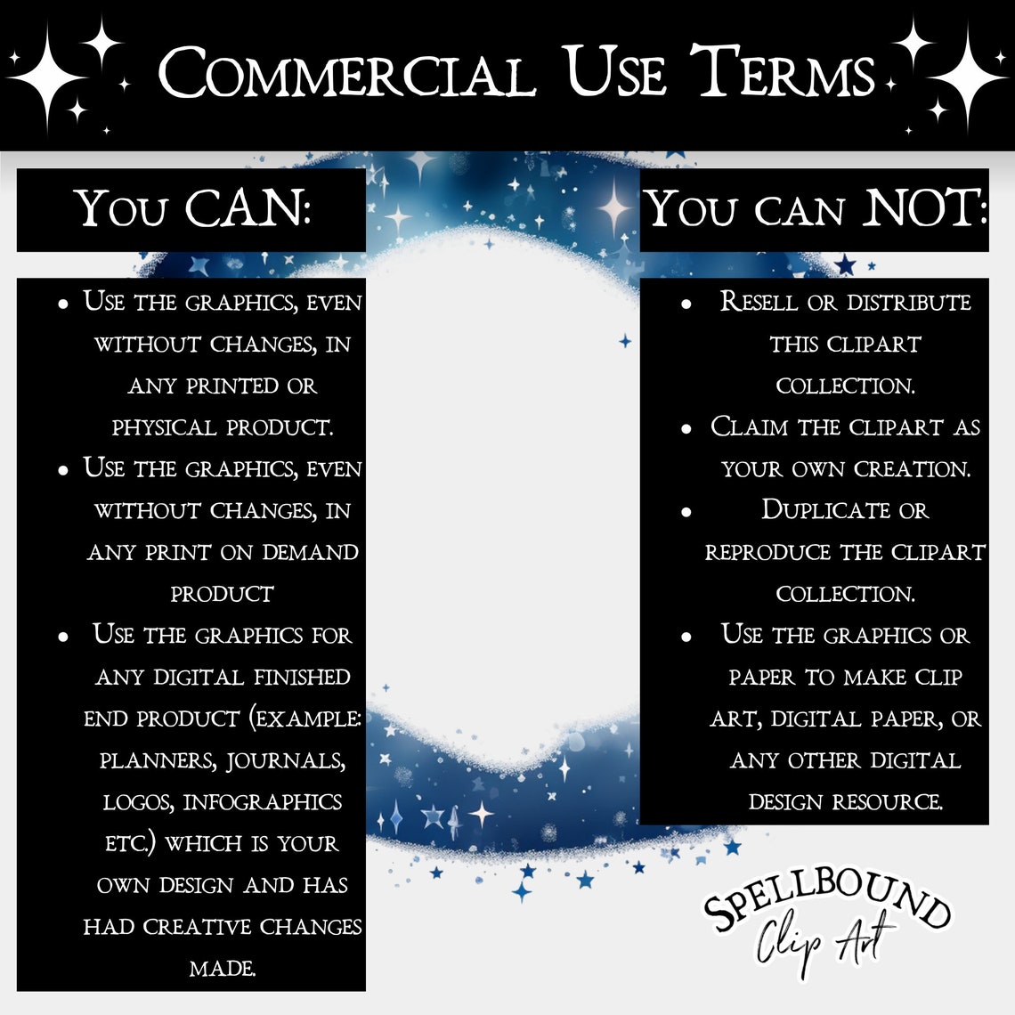 Celestial Frames Digital Clipart, Commercial Use, Instant Download ...