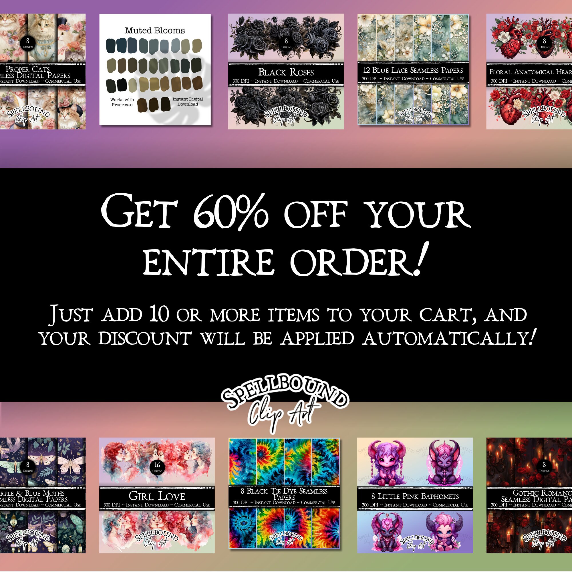 Celestial Frames Digital Clipart, Commercial Use, Instant Download ...