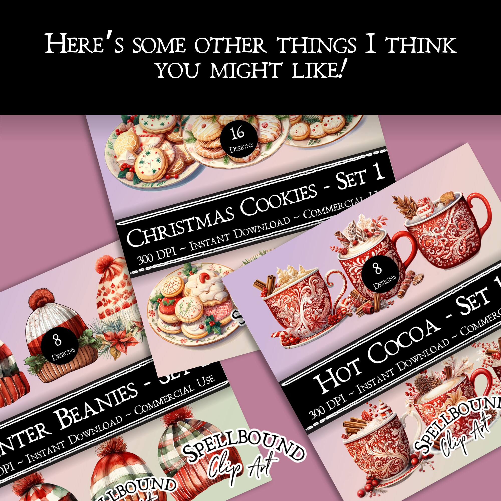 Hot Cocoa Digital Clipart, Commercial Use, Instant Download, Christmas ...