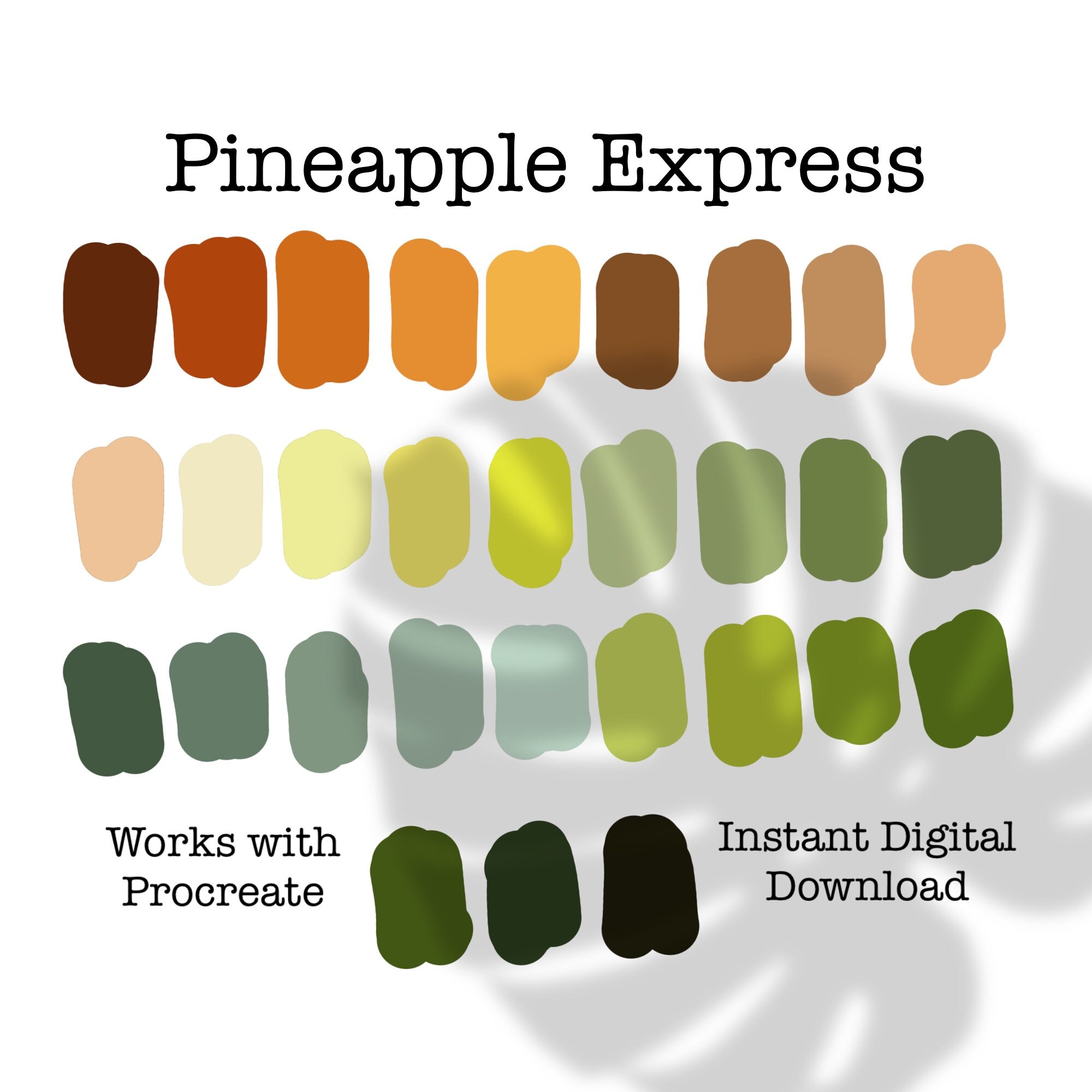 Procreate Color Palette, Floral Colors, Pineapple Colors, Color ...