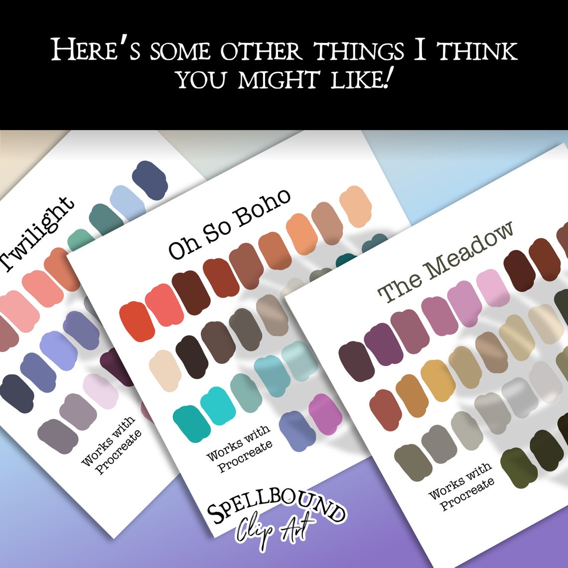 Procreate Color Palette Bundle With 4 Swatches - Etsy