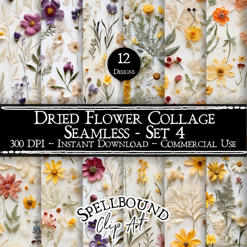 Flower Collage - Etsy