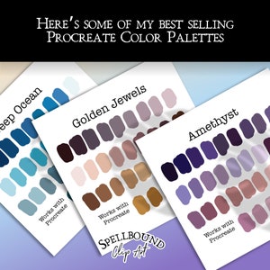 Procreate Color Palette, Winter, Ice, Color Swatches, iPad Procreate ...