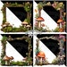 Mushroom Frames Digital Clipart, Commercial Use, Instant Download ...