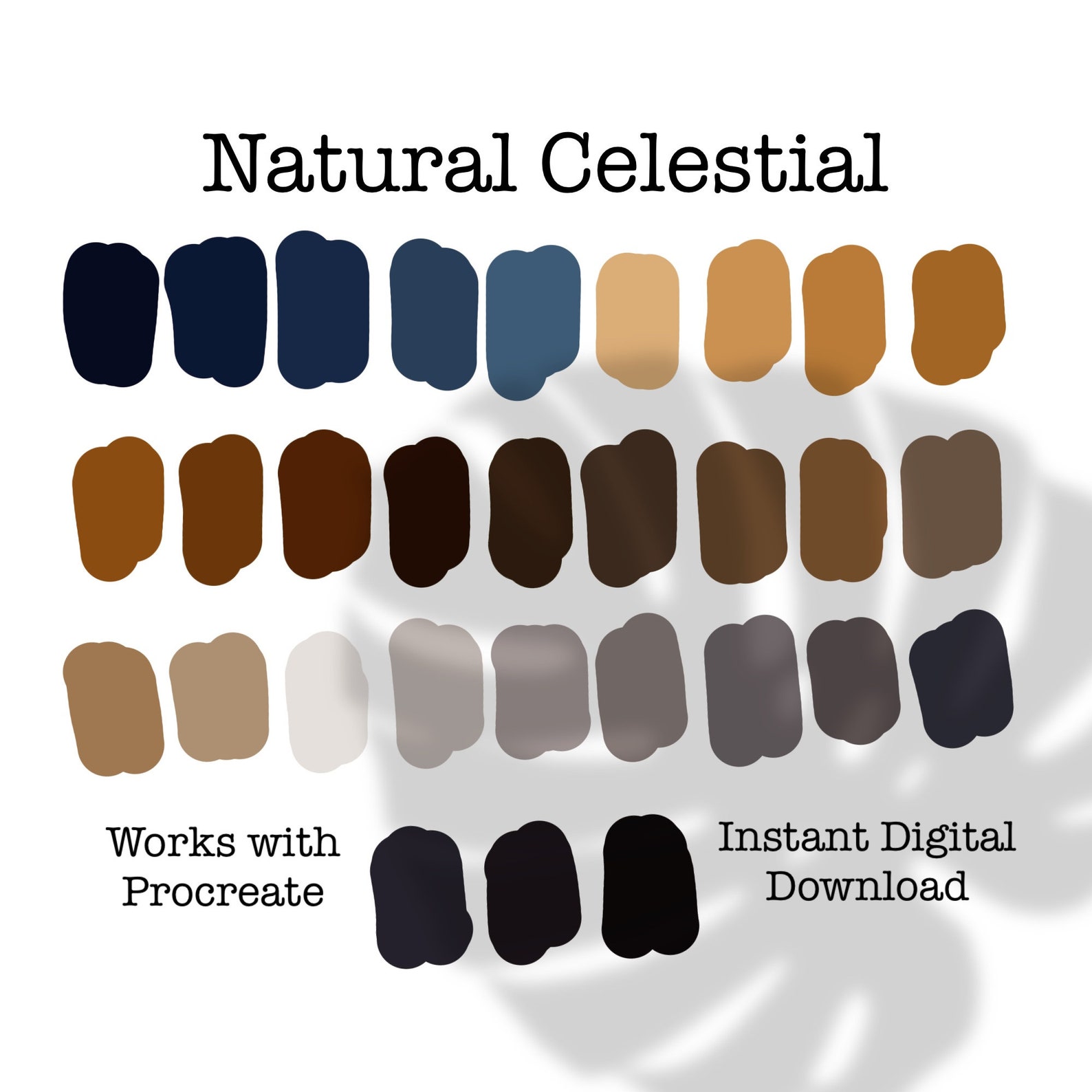 Procreate Color Palette, Warm Colors, Color Swatches, iPad Procreate ...