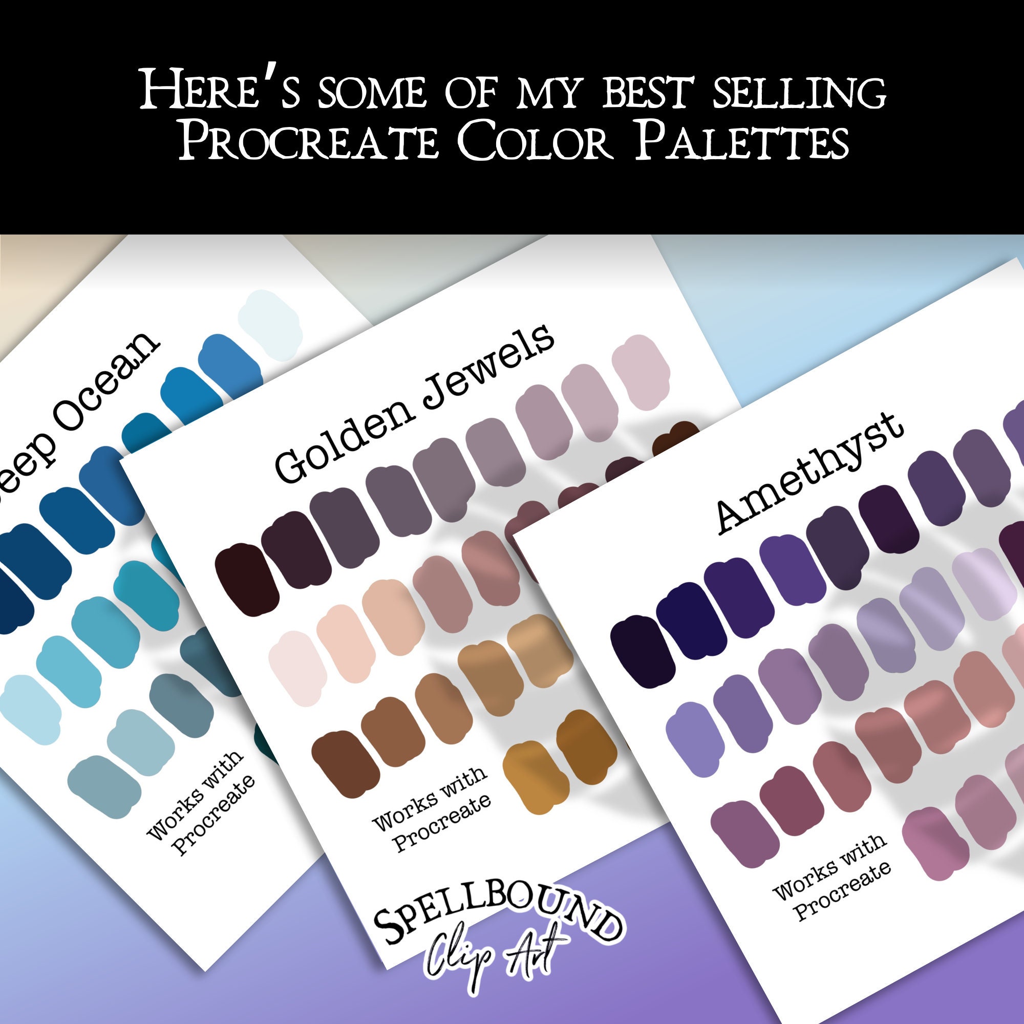 Procreate Color Palette, Warm Colors, Color Swatches, iPad Procreate ...