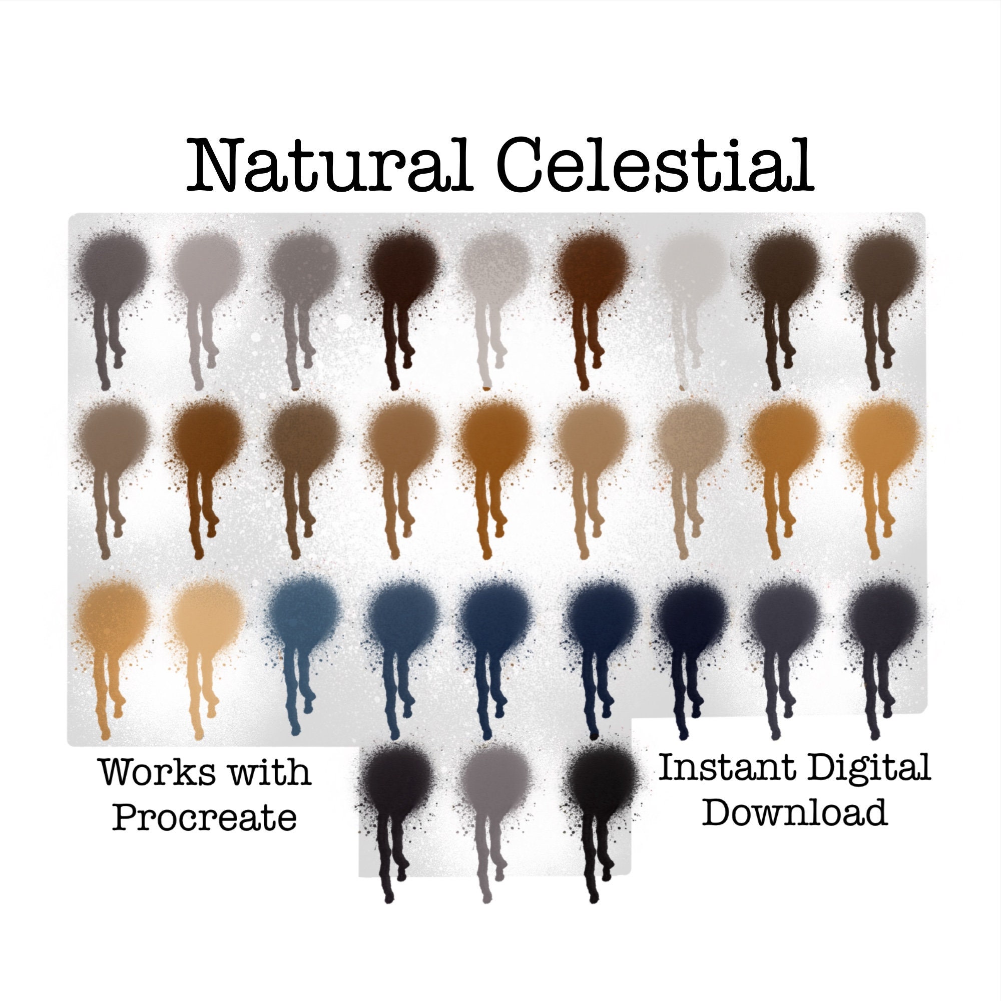 Procreate Color Palette Warm Colors Color Swatches Ipad | Etsy