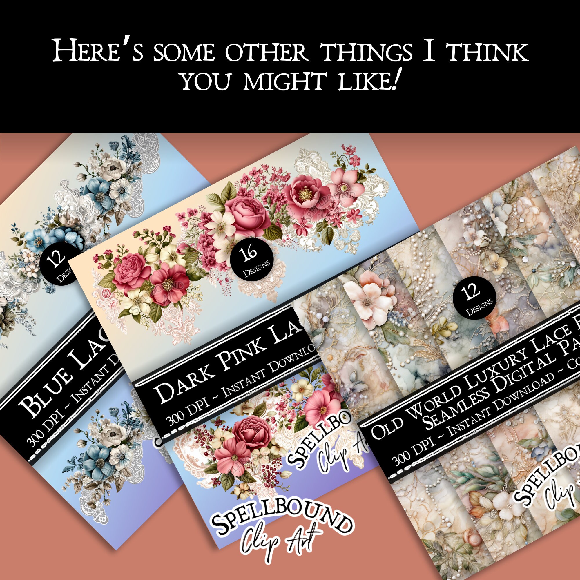 Vintage Ephemera Digital Clipart, Commercial Use, Instant Download ...