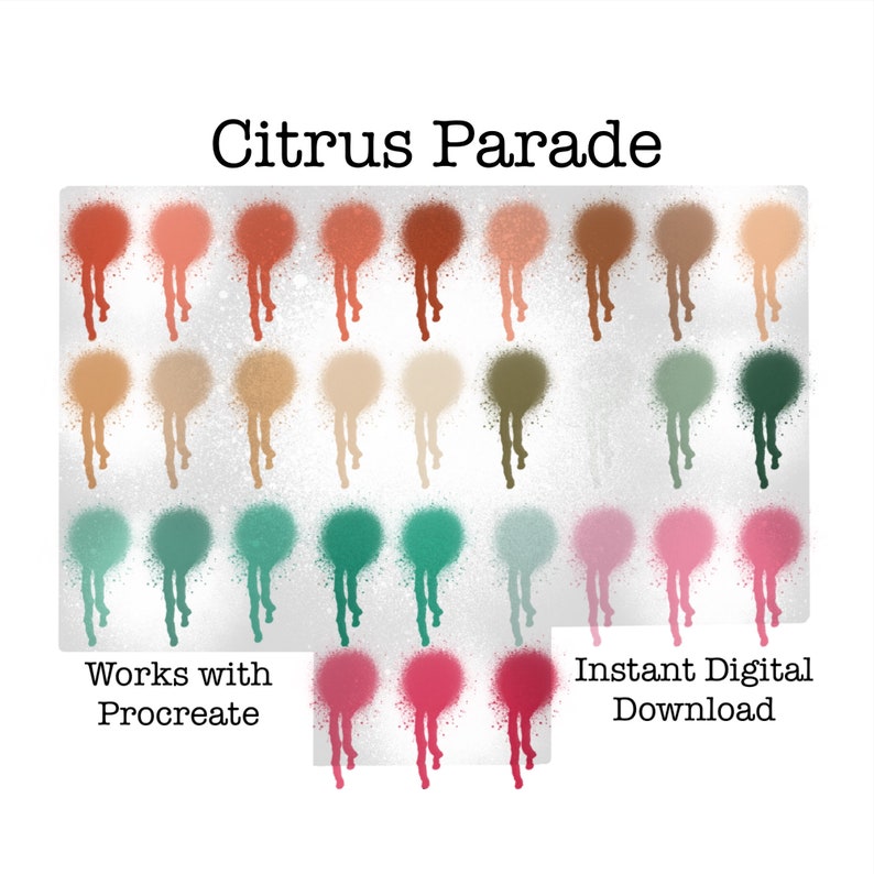 Procreate Color Palette Tropical Colors Bright Colors Etsy