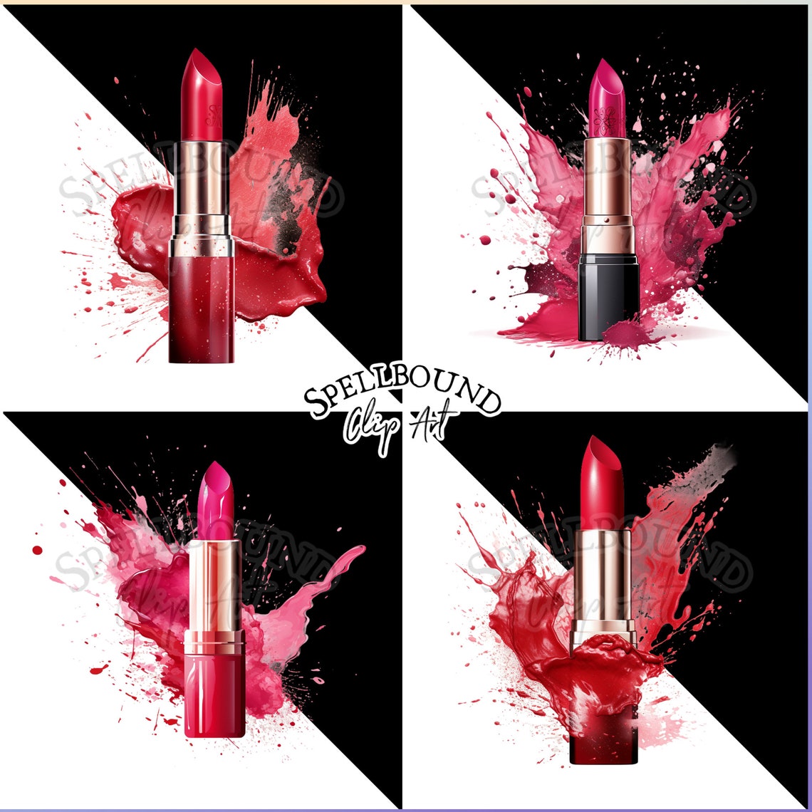 Lipstick Digital Clipart, Commercial Use, Instant Download, Makeup ...