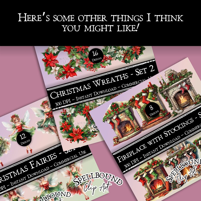 Vintage Santa Digital Clipart, Commercial Use, Instant Download, Father ...