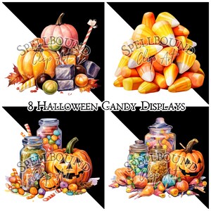 Halloween Candy Clipart Commercial Use Instant Download - Etsy