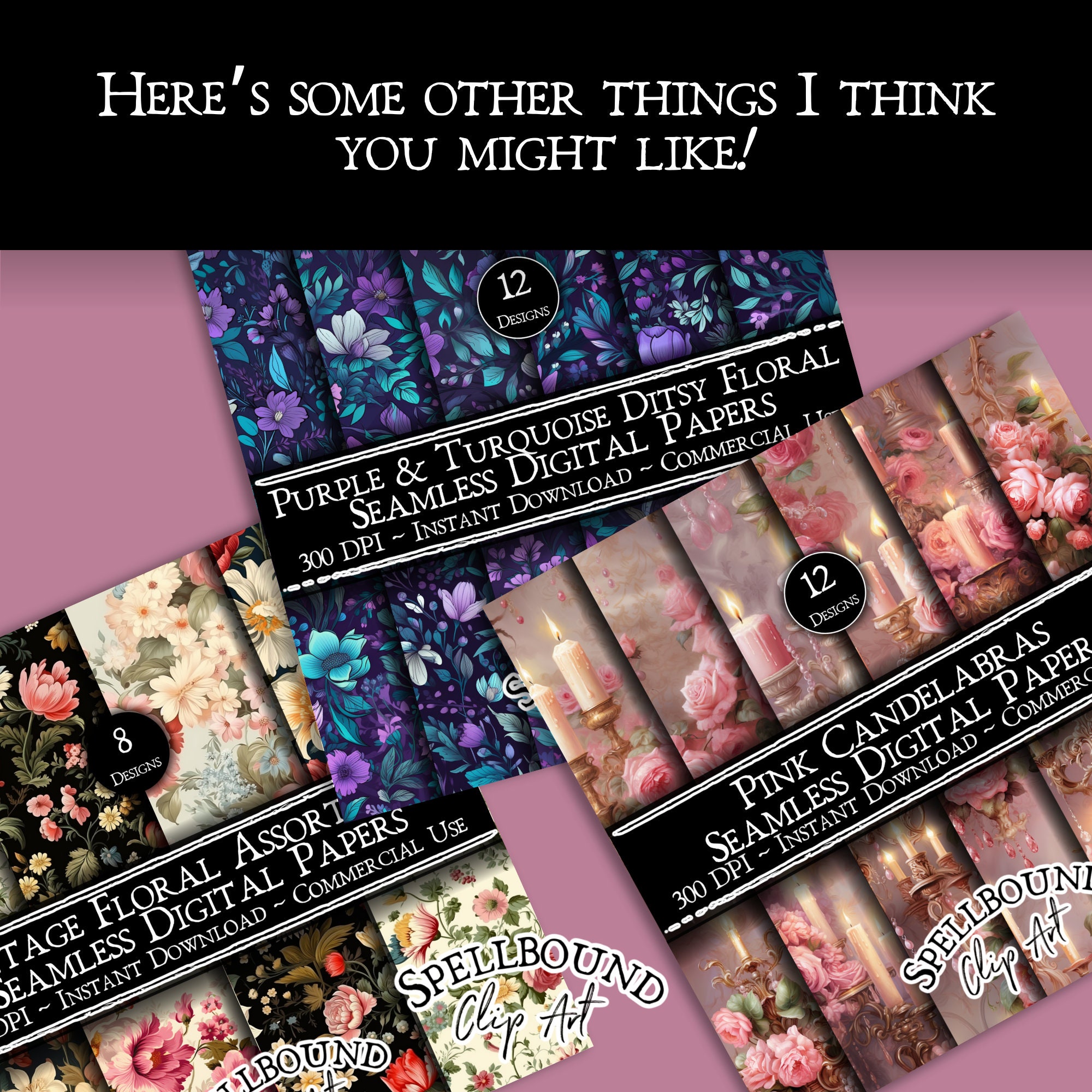 Boho Paisley Seamless Digital Papers, Commercial Use, Instant Download ...