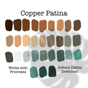 Procreate Color Palette, Summer Colors, Color Swatches, iPad Procreate ...