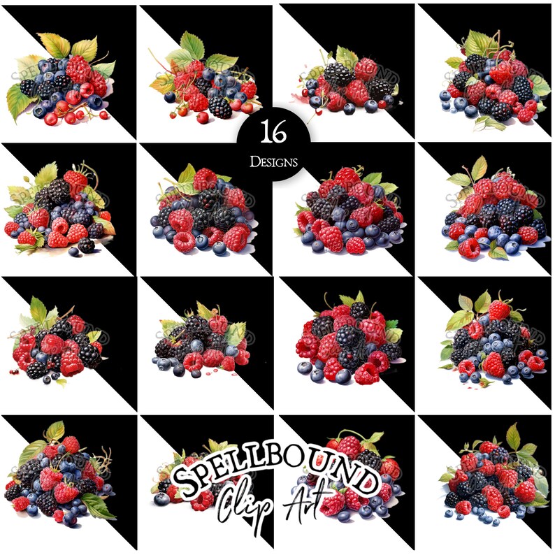 Berry Clipart Commercial Use Instant Download Food Clip - Etsy
