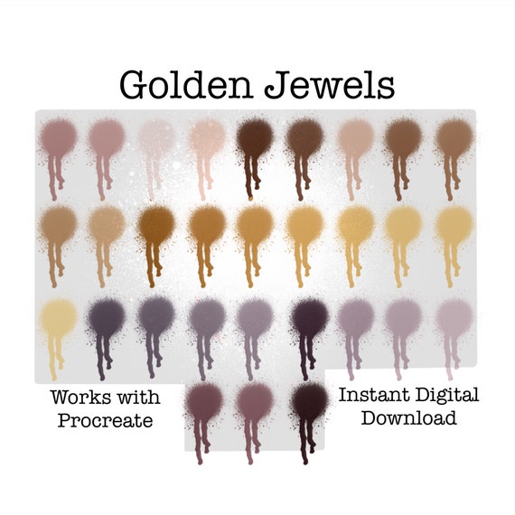 Procreate Color Palette Warm Colors Color Swatches Ipad | Etsy