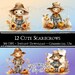 Cute Scarecrow Digital Clipart, Commercial Use, Instant Download, Fall ...
