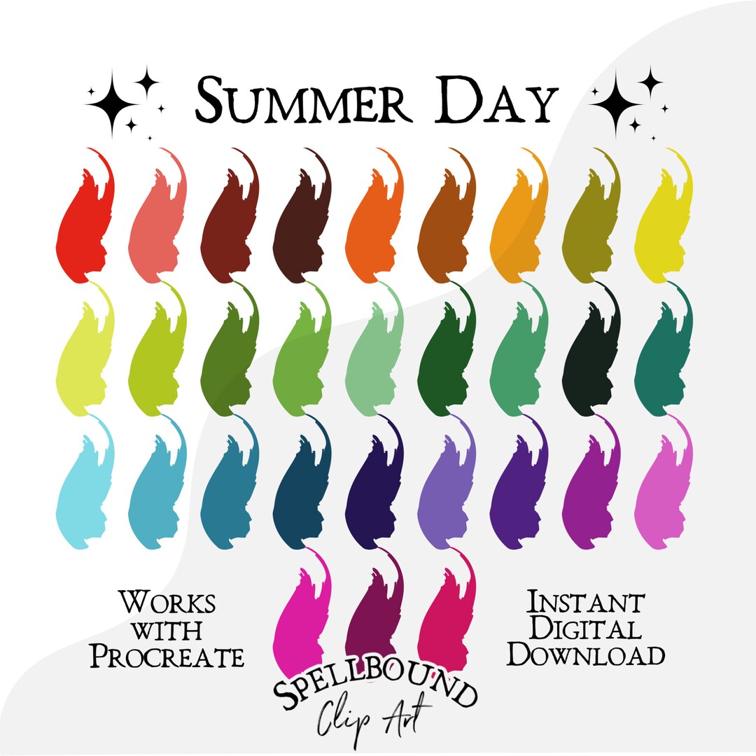 Procreate Color Palette, Bright Colors, Color Swatches, Ipad, Procreate ...