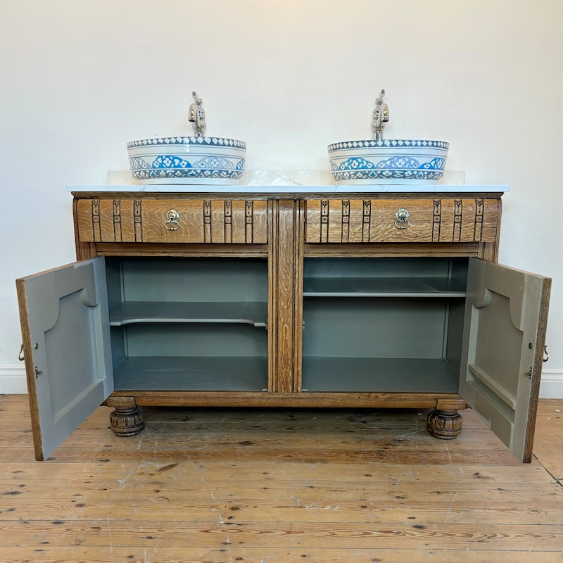 Upcycled Bathroom Vanity - Etsy UK