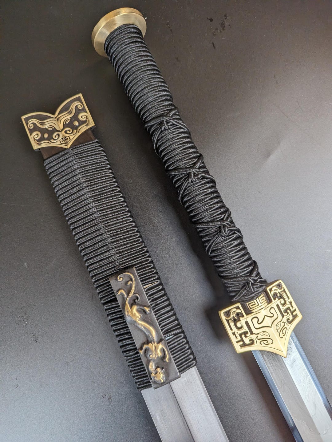 Sokka's Space Sword (30% Real Meteor Jacket Laminated to Steel Core) - Etsy