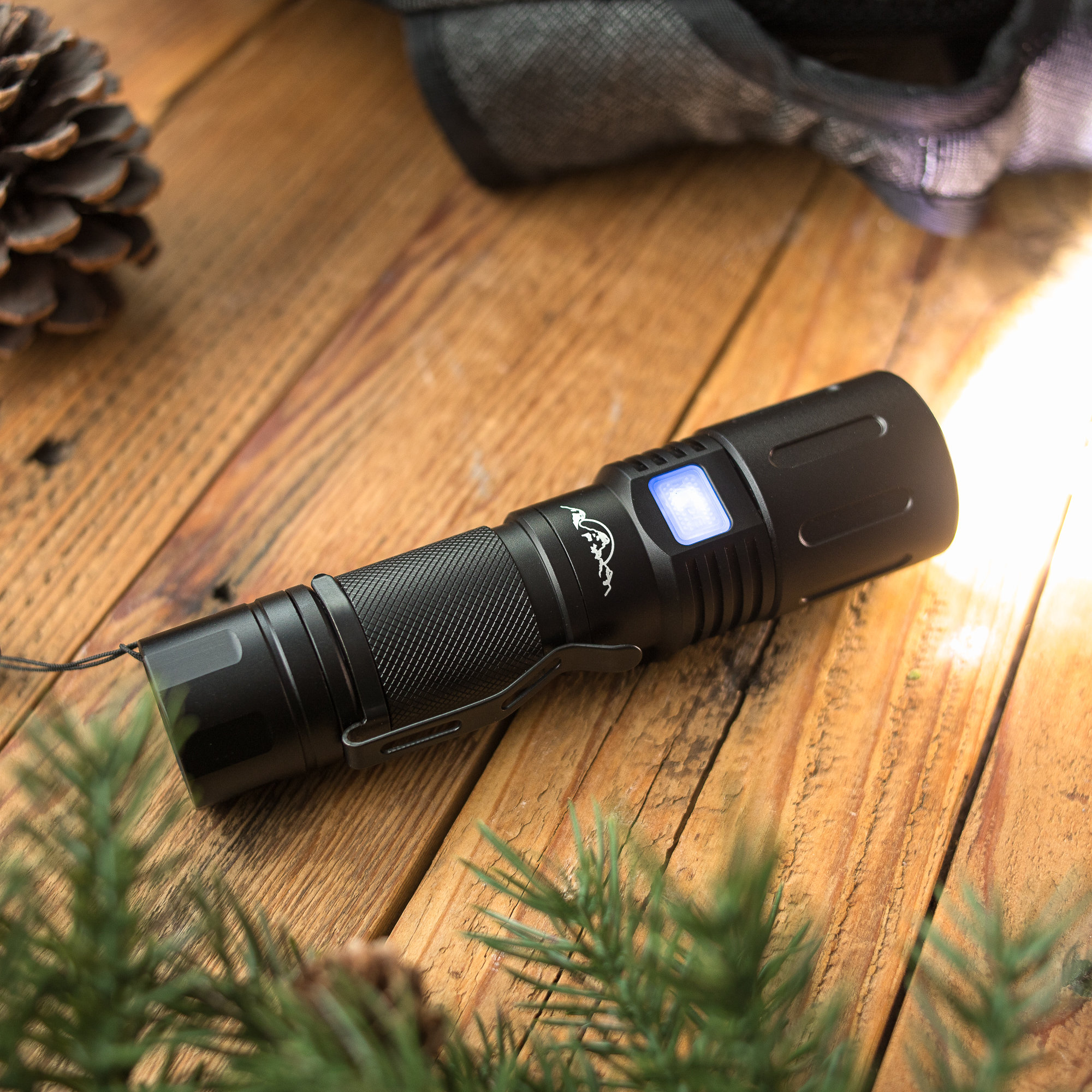3000 Lumen Rechargeable LED Flashlight: Nova Flashlight Battery Bank - Etsy