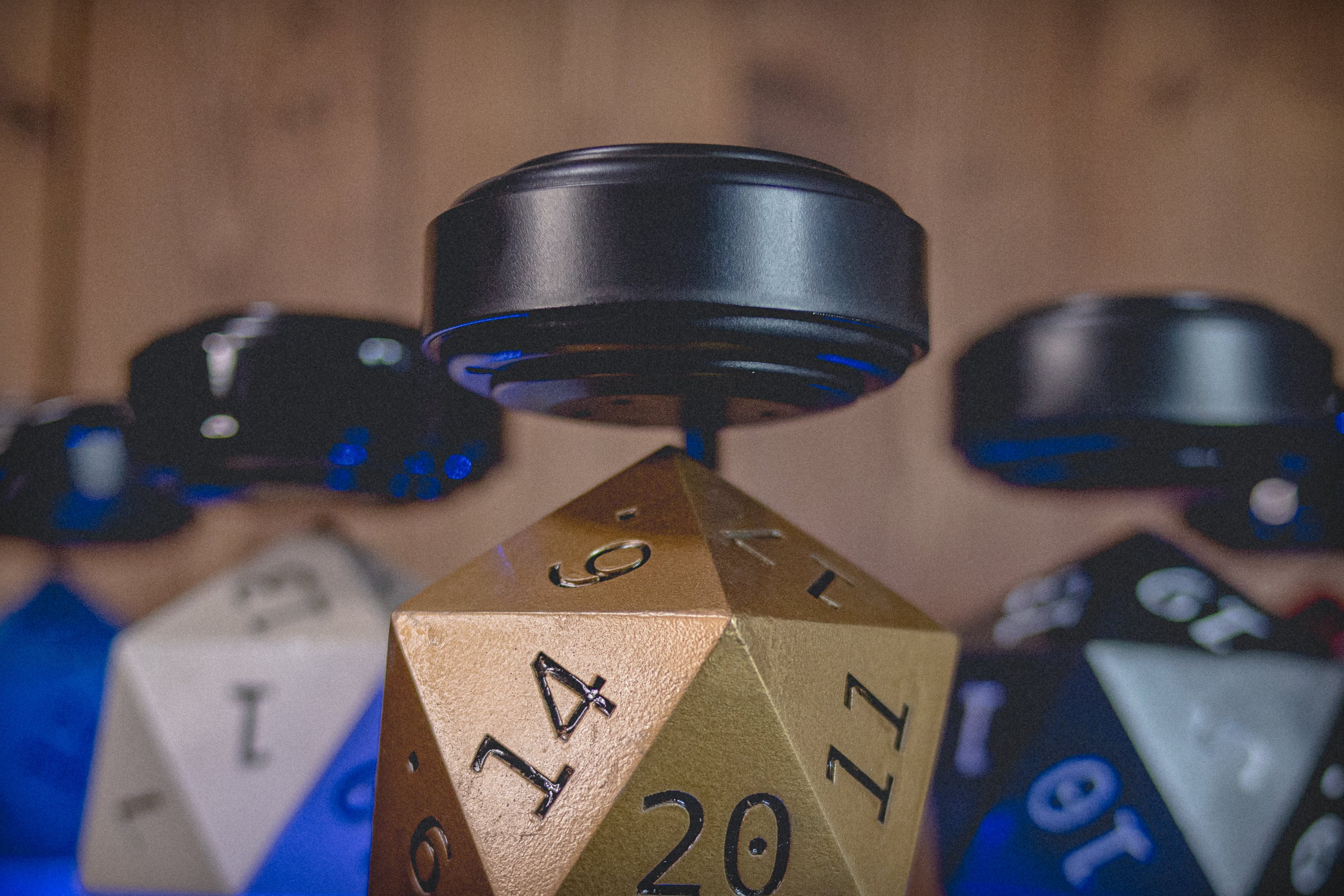 3D Printed Floating D20: Magic Dnd Dice With Stand - Etsy