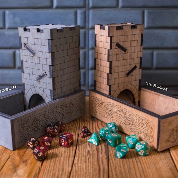 Dnd Dice Tower With Dice Jail - Etsy