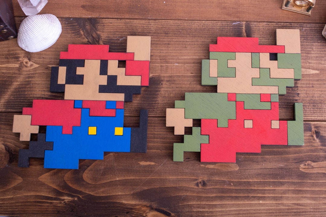 8bit Super Mario SVG for Wall Display - Etsy