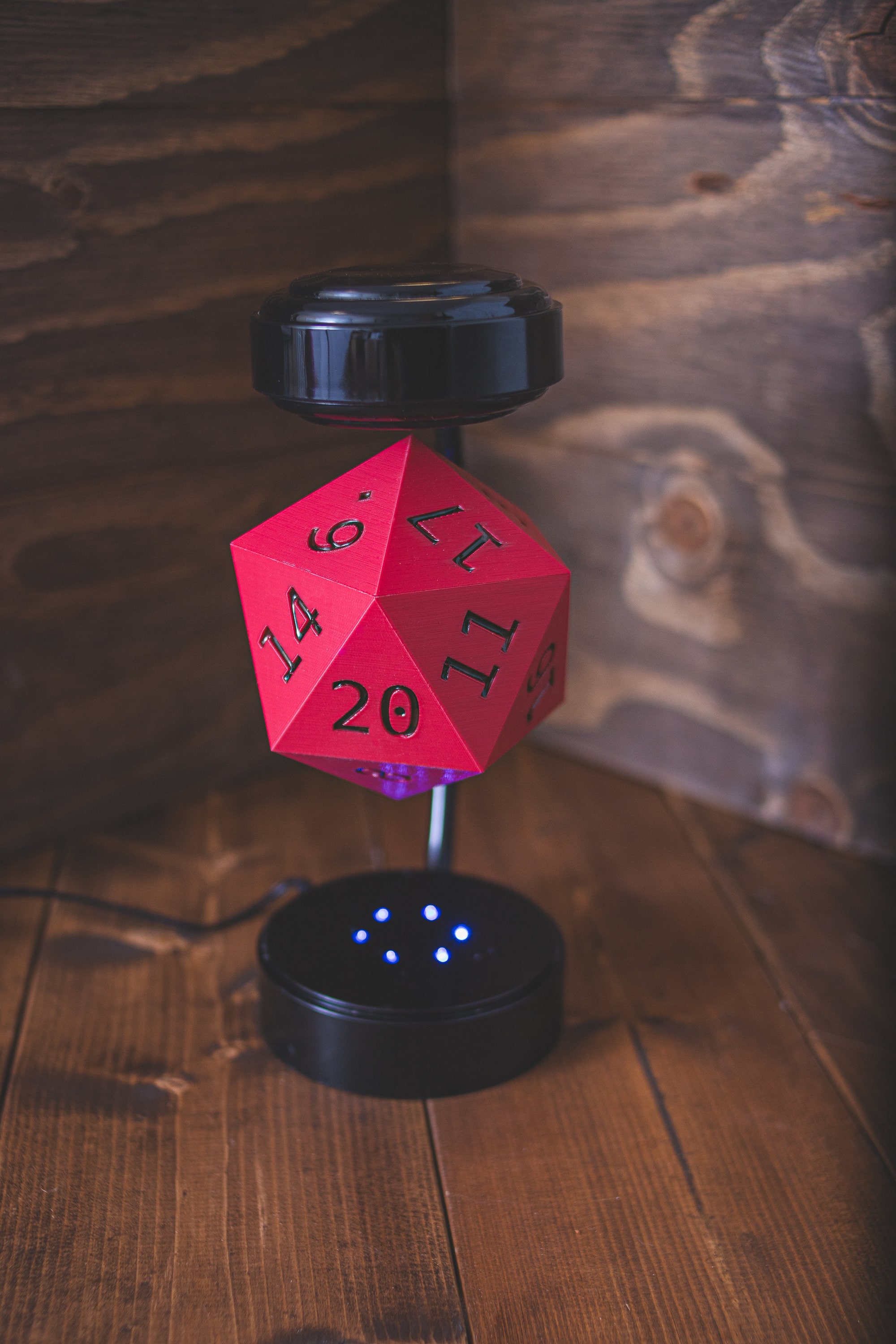 3D Printed Large Floating D20, Magic Custom Dnd Dice, 3D Printed ...