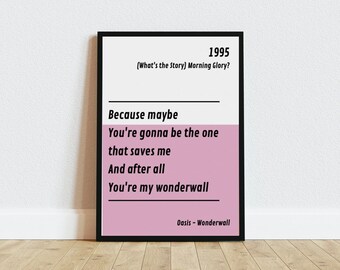 Oasis A3 Poster - Etsy