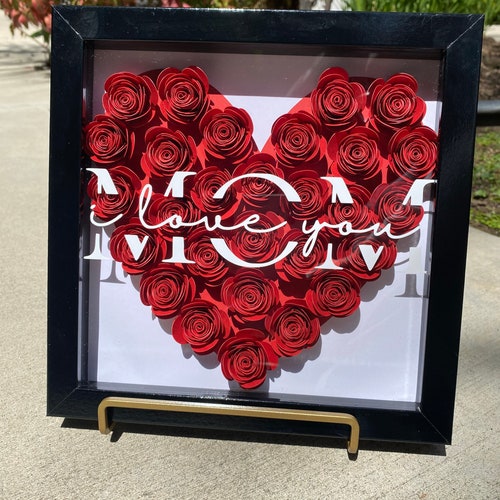 Personalize Rose Shadow Box - Etsy