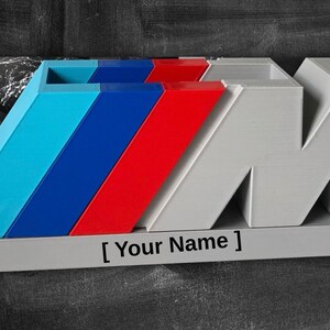BMW M Badge Business Card Holder Home Office Shop Decor Gift - Etsy
