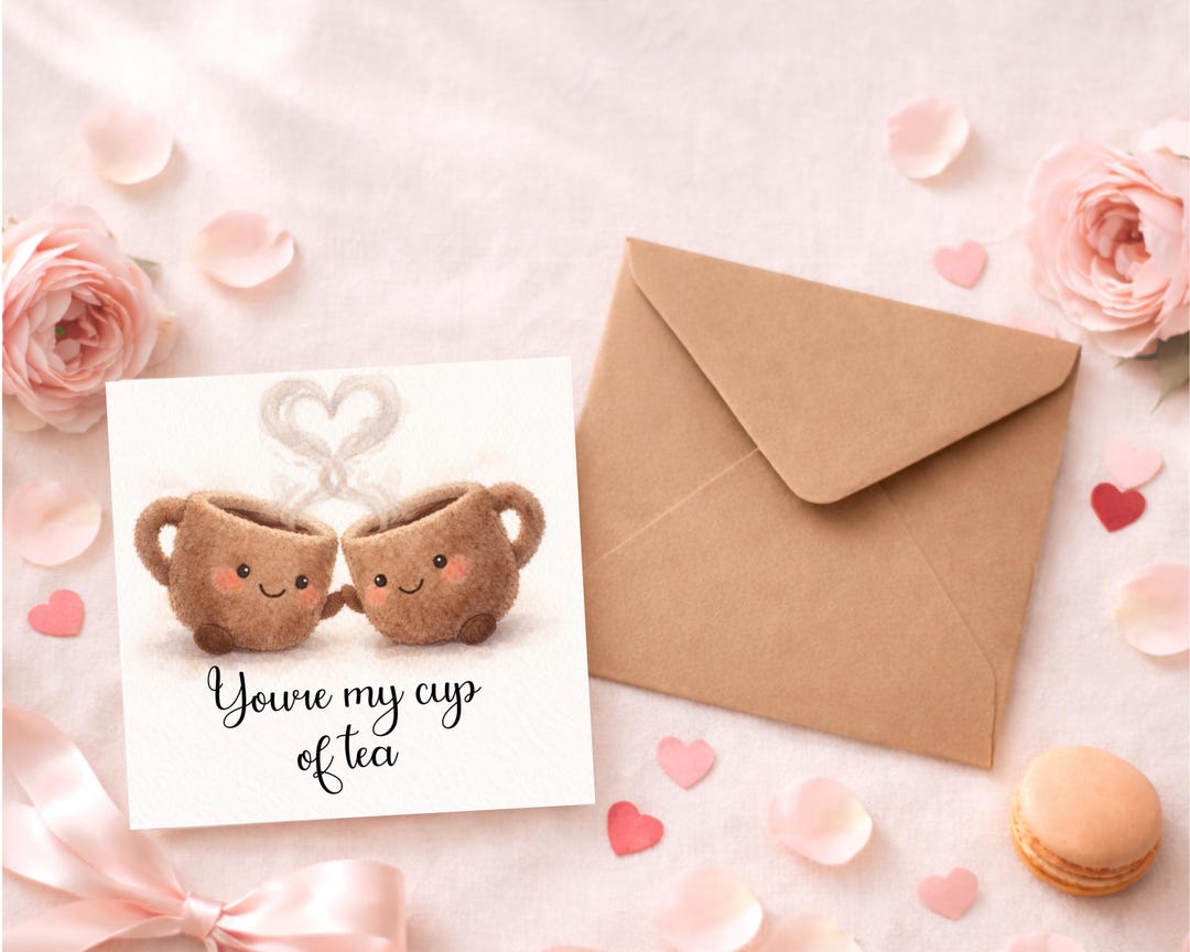 You're My Cup of Tea Card | Anniversary Card (personalised Inside - Etsy