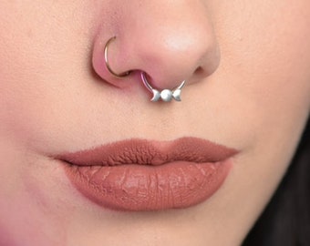 Silver Septum Ring | Etsy