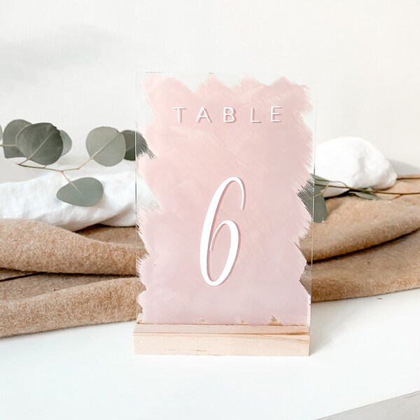 Acrylic Table Numbers Wedding - Etsy