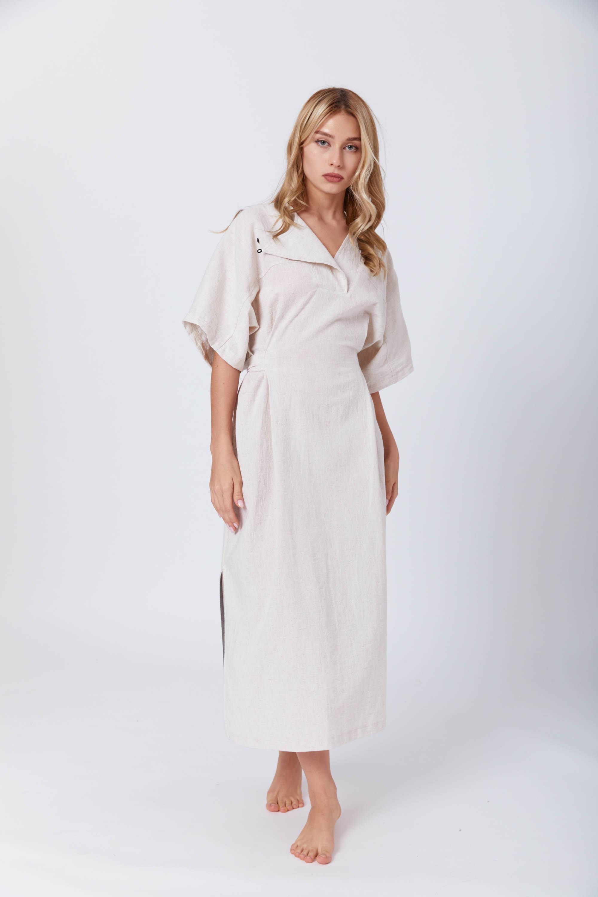 Linen Wrap Dress Dresses Long Linen Wrap Dress Linen Etsy