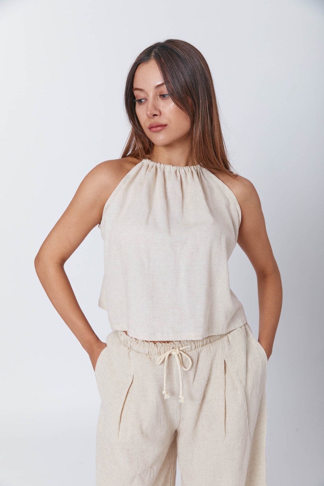 Fairycore Crop Top, Linen Crop, Boho Clothing Women, Boho Crop,bohemian ...