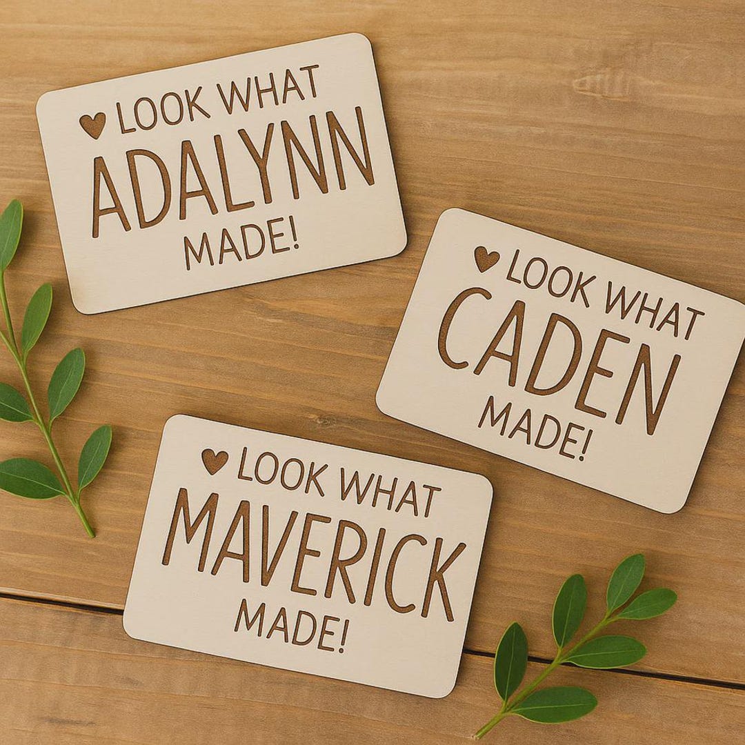 Look What I Made Fridge Magnets - Refrigerator Magnets - Engraved ...