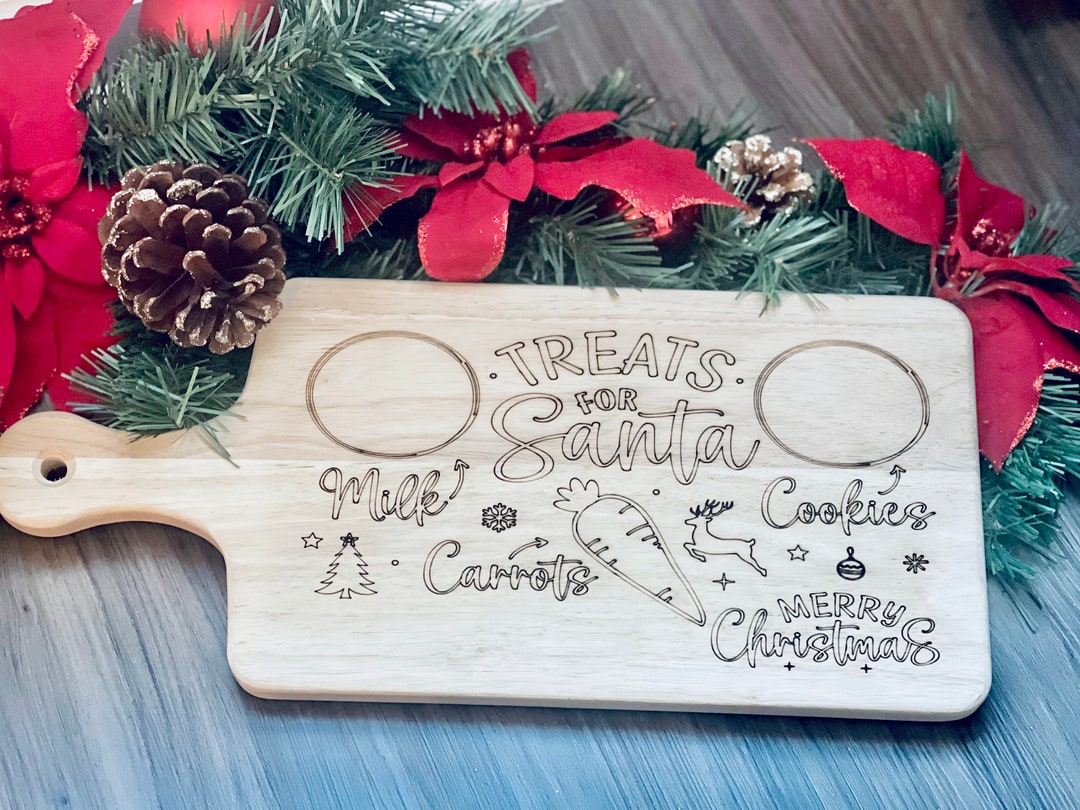 Santa Tray / Christmas Decor / Kitchen Decor / Christmas Gift - Etsy