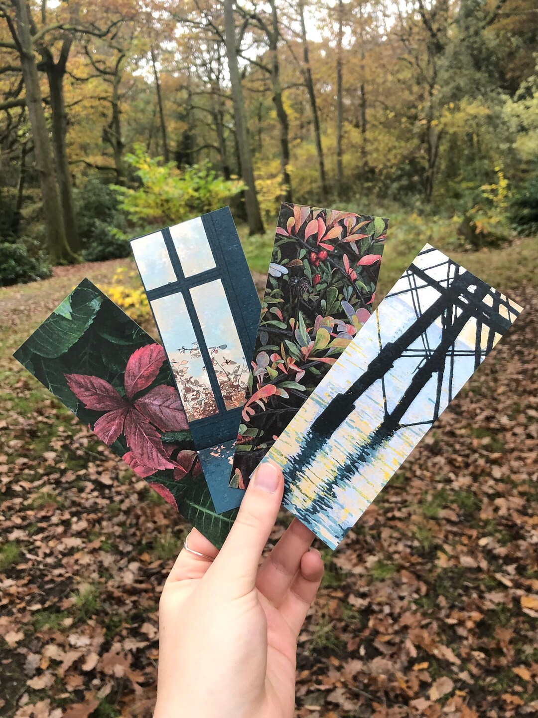 Illustrated Bookmarks: Nature Designs, Set of 4 - Etsy Australia