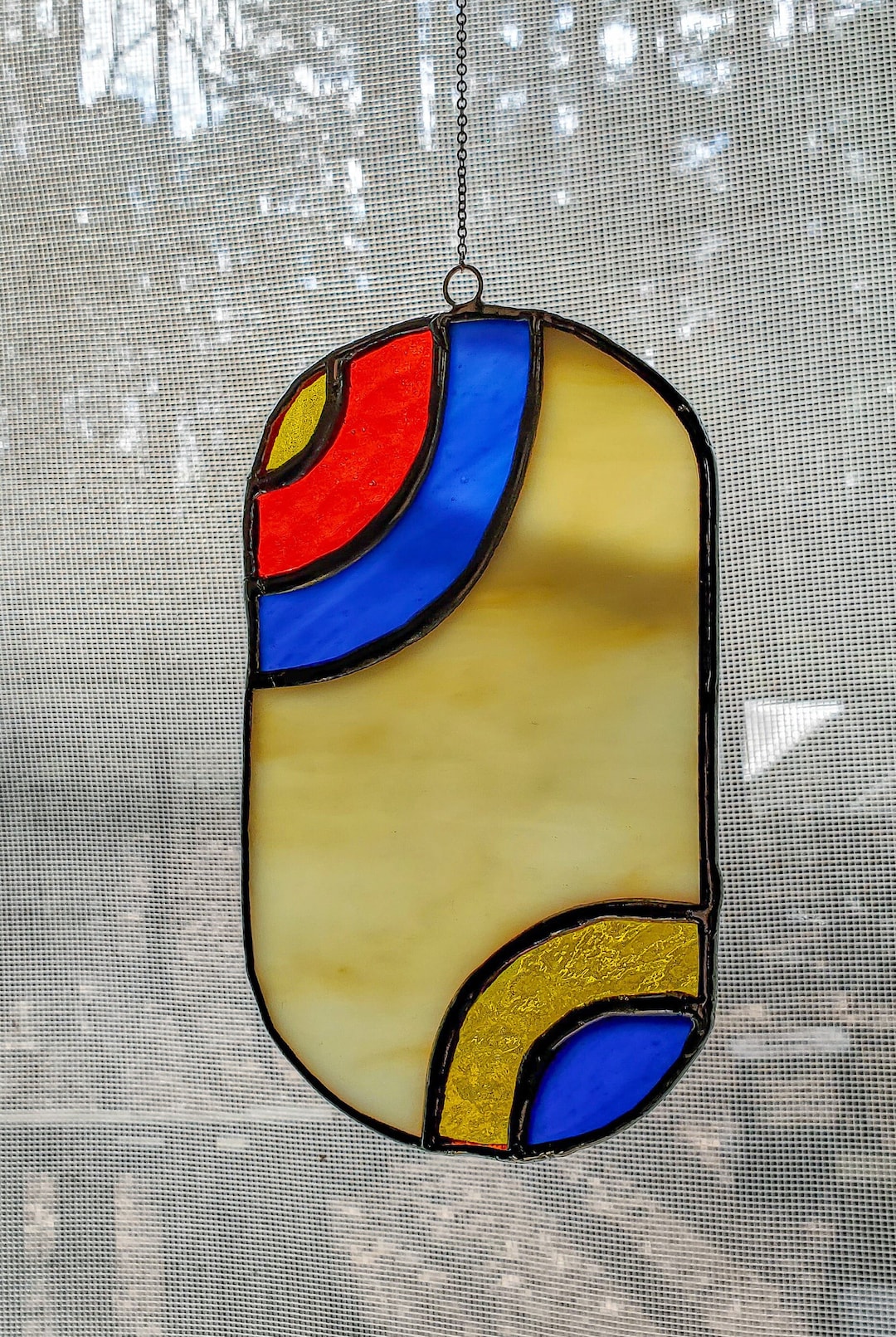 Blue Rainbow Suncatcher | Lead Free - Etsy