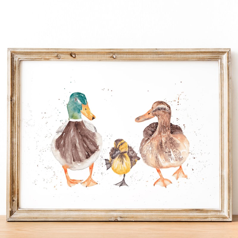 Duck Painting - Etsy UK