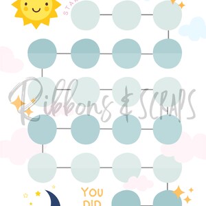 Kids Reward Chart, Toddler Sticker Reward Chart, Printable TODAY - Etsy