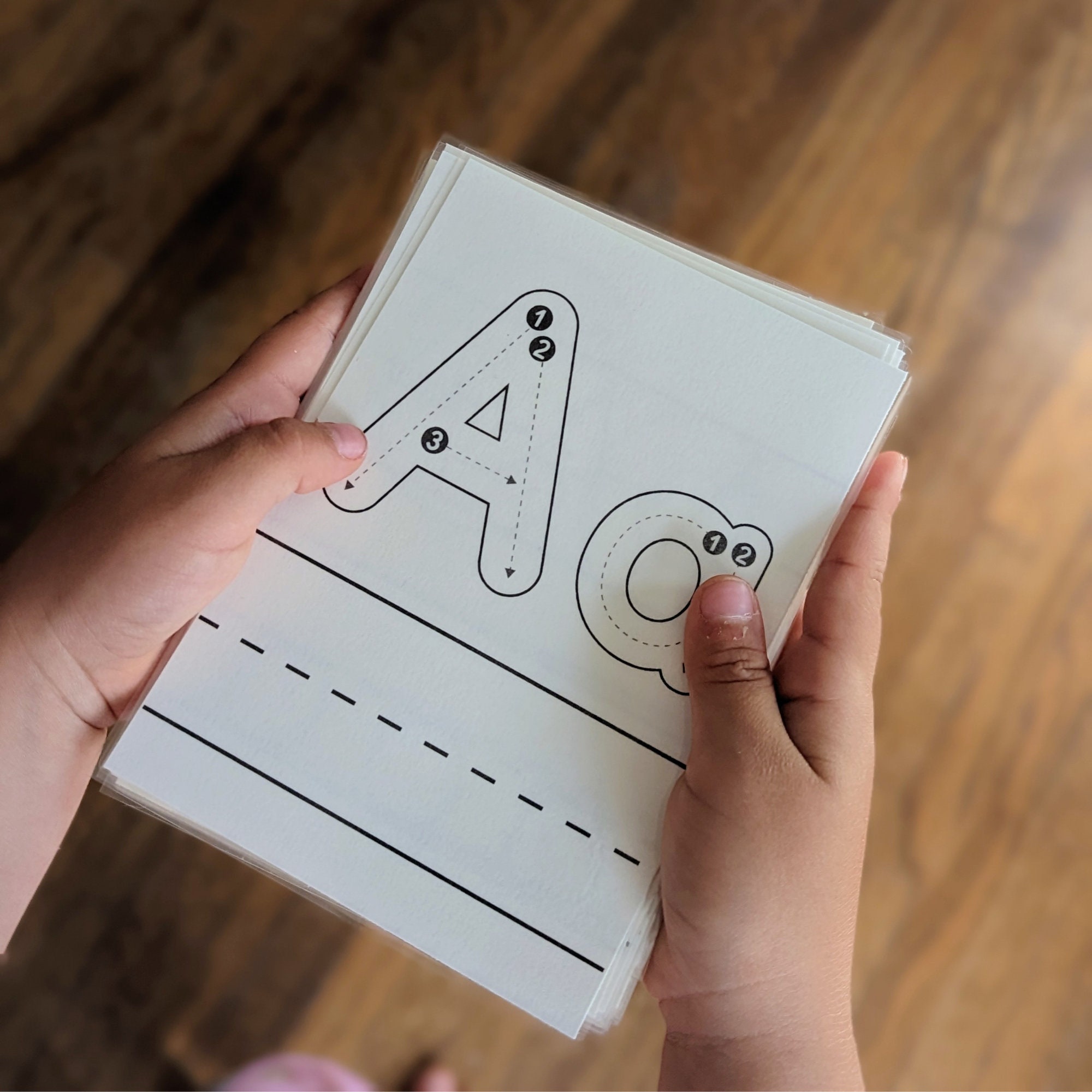 Print, Cut and Use Flashcards, Tracing Alphabet Cards, Homeschool ...